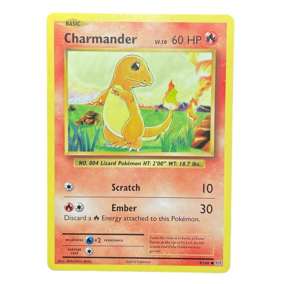 Pokemon | Accessories | Charmander 98 Xy Evolutions Rare Vintage Style ...